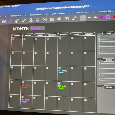 Goodnotes Template, Monthly Habit Tracker, Daily Habit Planner, iPad ...