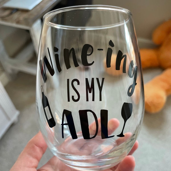 Occupational Therapy Beer Mug/ Glass, Drink-ing is My ADL, Occupational ...