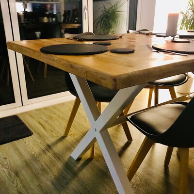 ANKI. A Shape Home Office Desk Legs Metal Dining Table - Etsy