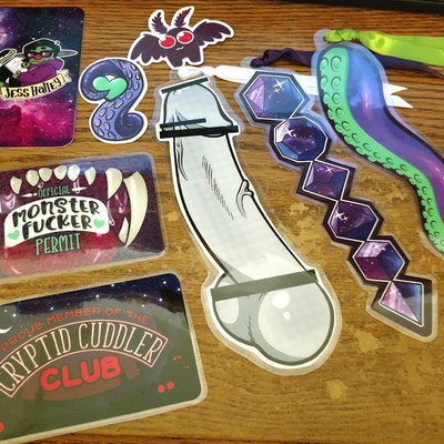 Monster Lover/ Fker Permit Laminated Holographic - Etsy