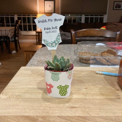 Custom Watch Me Grow Baby Shower Plant Themed Baby Shower - Etsy