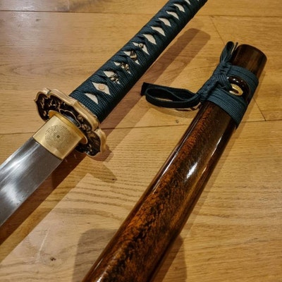 Handemade Samurai Katana Sword T10 Clay Tempering High Carbon Steel ...