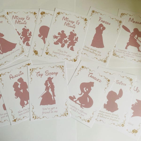 Disney Minnie/mickey Mouse Floral A6 Table Number Cards - Etsy