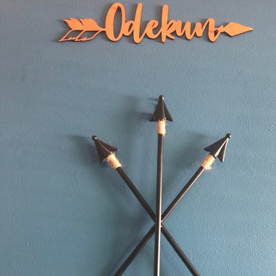 Arrow Name Sign, Nursery Decor, Script Name, Personalized Wood Sign ...