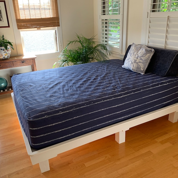 Custom Fitted Daybed Cover: Premier Prints Fabric, Piping Detail - Etsy