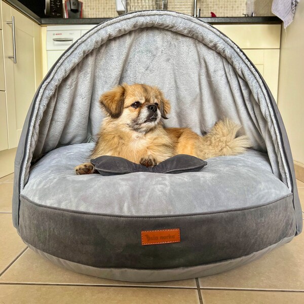 Cozy Cave Bed for Dog, Snuggle Bed, Cave Bed, Dog Bed, Psia Norka ...
