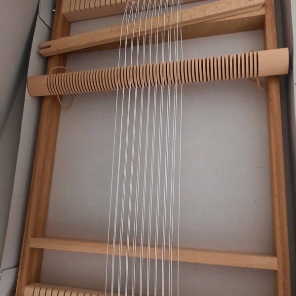 L Weaving Loom 12inch / 30cm, Large Rolling Heddle Loom, Rotating ...