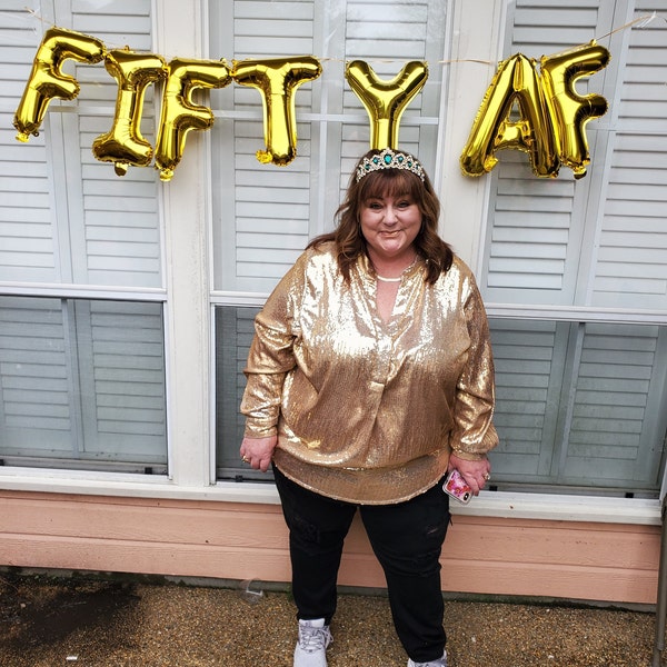 Shit Im 50, Funny 50th Birthday Party Decorations for Women and Men ...