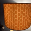 Burnt Orange Geometric Lampshade Handmade in UK, 15cm to 40cm Rust ...