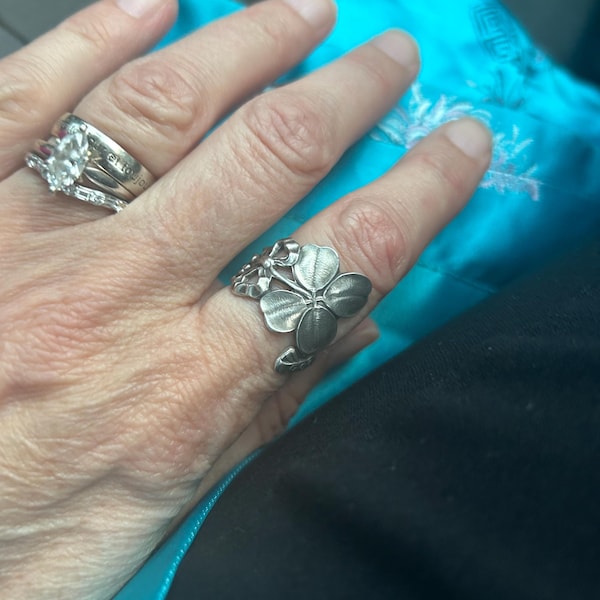 Sterling Yellowstone Bear Cubs Spoon Ring, Bear Cub Silver Ring ...