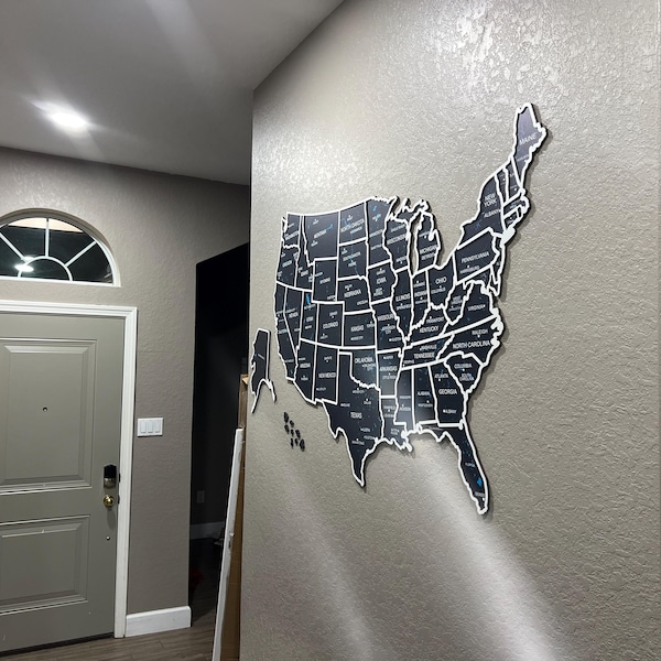 Custom USA Map, 50 States Photo Map, US Picture Map, Travel Memories on ...