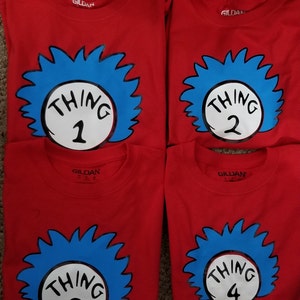Thing 1, Thing 2, Thing 3, Thing SVG, Thing Clipart, Thing Cut File ...