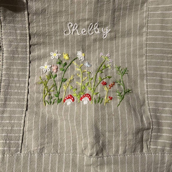 Mini Chef Apron for Girls - Custom Apron for Kids - Handmade Embroidery ...
