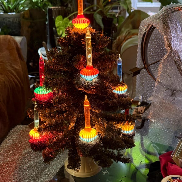 Old 8 Light C-6 NOMA Bubble Light Set in Original Colorful Box W Cord ...