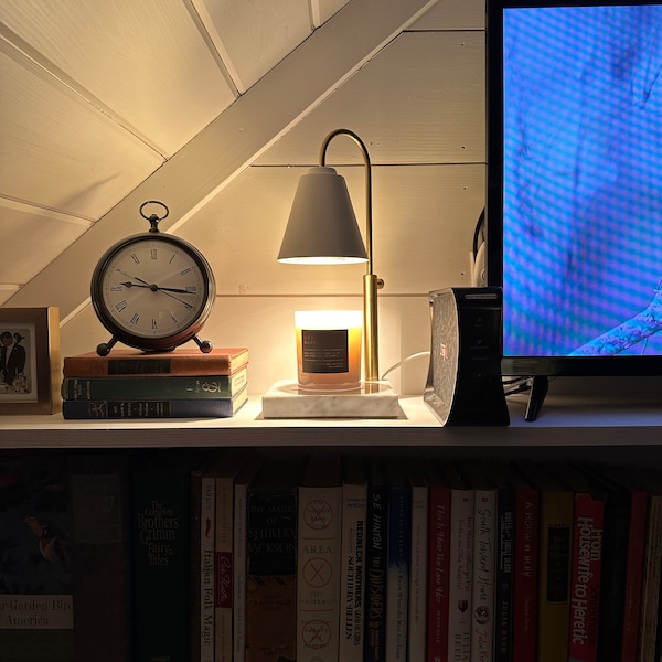 LUXGARDEN Candle Warmer Lamp With Timer and Dimmer Candle Lamp Top Down ...