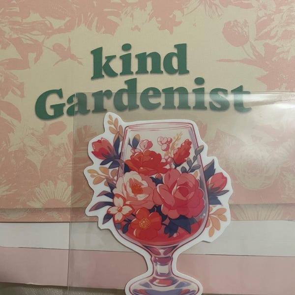 Adorable Bumblebee With Flower Sticker, Journal Sticker, Bug Decal ...