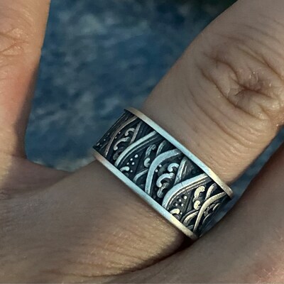 Handmade Greek Mythology Ring, Antique Greek Olympus Gods Statue Ruins ...