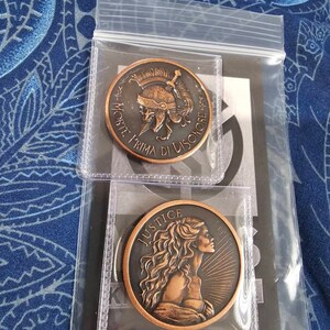 Fiat Justitia Ruat Caelum Latin Challenge Coin Hobo Nickel Worry Fiddle ...