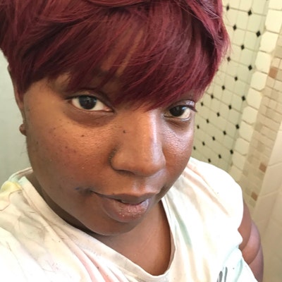 WIG/ Short/ Human Hair With CHOPPY Feathered Bang Burgundy Maroon W ...