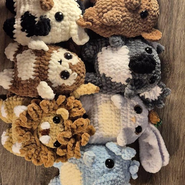28in1 Tiny Beasties Collection Crochet Patterns | Hedgehog Pattern ...