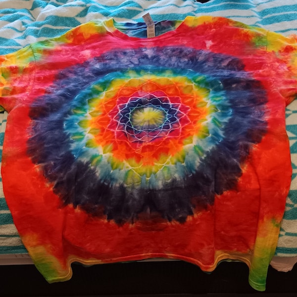 Mandala Geode Tie Dye Custom Made-to-order Tee Shirt - Etsy