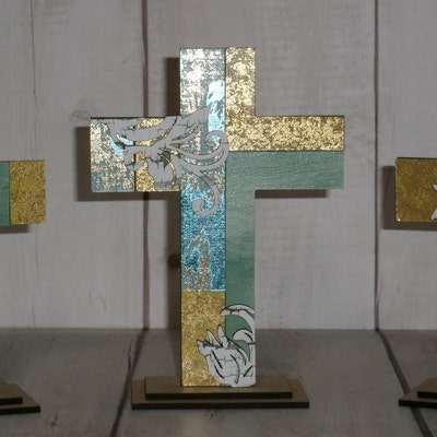 Flourish Crosses Set of 3 SVG Digital Download for Glowforge or Laser ...