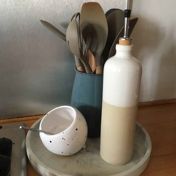 Salt Pig, Salt Cellar, Salt Pot, Sugar Bowl, Ceramic Bowl, Clay Bowl ...