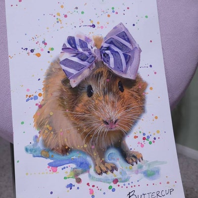 CHINCHILLA Print Chinchilla Posteranimal Print Handmade - Etsy