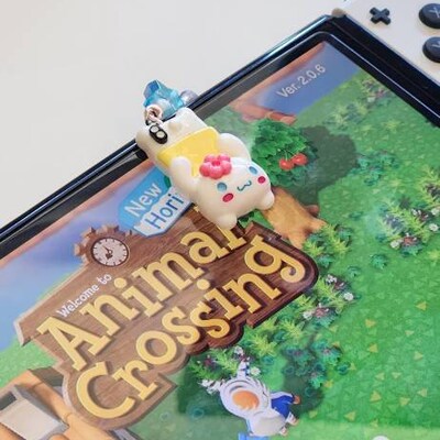 Kawaii Star and Bow Dust Plug Charms Nintendo Switch Charms Phone ...