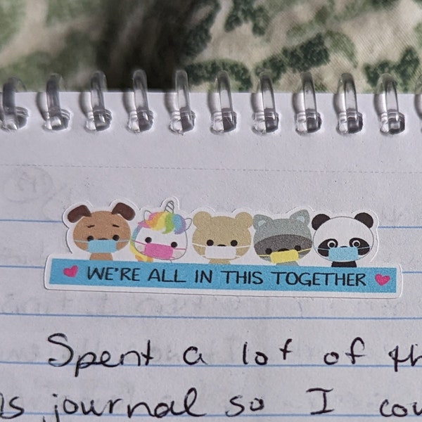 Happy Reading Book Weekly Habits Label Reminder Tracker Kawaii Planner ...