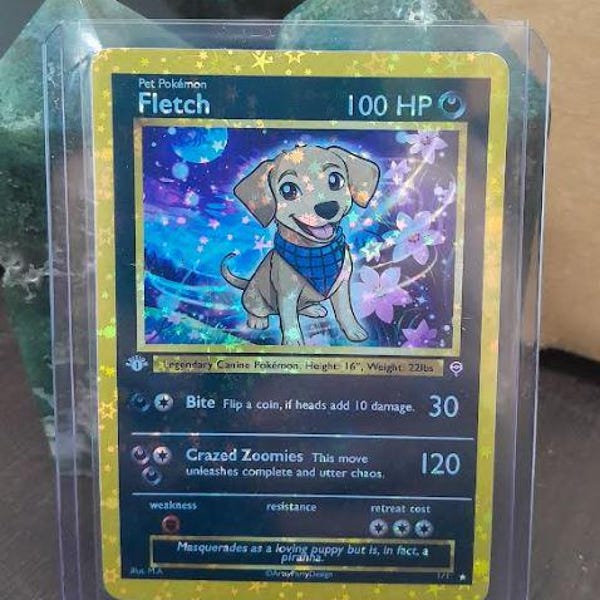 Custom Pokemon Card, Pet as Pokemon , Pokemon Card, Turn Your Pet Into ...