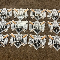 PRINTED Softball Door Sign or Locker Tag | Your Logo | Your Colors ...