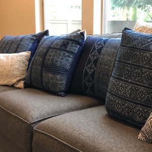 HMONG PILLOW LUMBAR 16' x 32' Hmong Hemp Fabric | Etsy