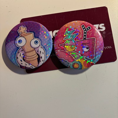 The Amazing Digital Circus Holographic 1.75 Pin Buttons - Etsy