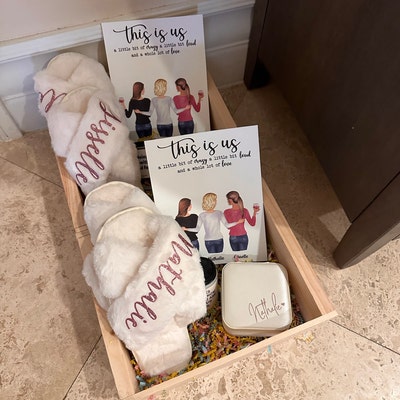 Custom Name Fluffy Slippers Personalized Gift for Best Friend ...