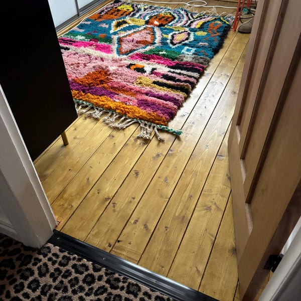 Large Blue and White Checkered Rug, Moroccan Berber Checkered Rug ...