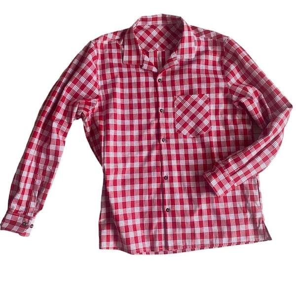 Red Palaka Heavy 100% Cotton Woven Fabric (yardage Available) - Etsy