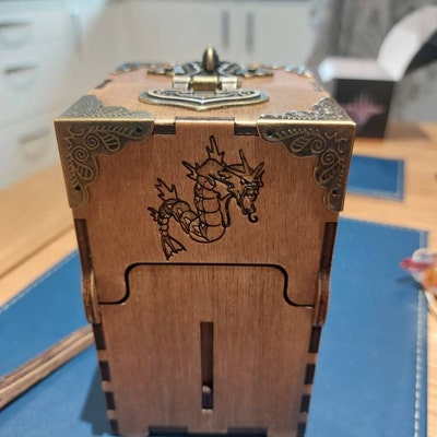 Handmade Wooden Twist Lock Storage Box Rustic Dice Box Small Trinket ...