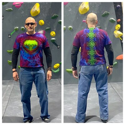 3XL Mahogany Bay Genderless Overalls Cotton Ice Tie Dye Garment ...