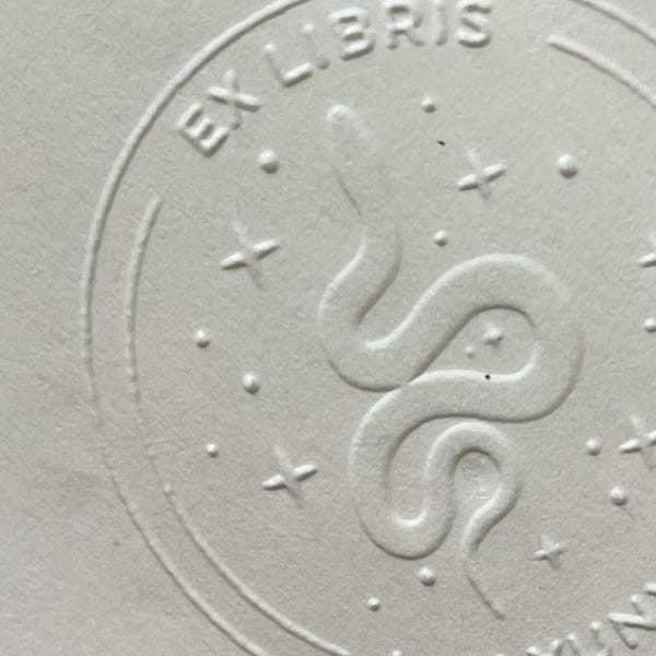 Book Stamp, Floral Bee Library Stamp, Custom Ex Libris Stamp ...