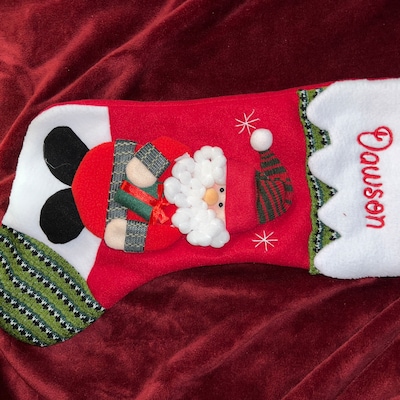 Personalized Snow Cap Christmas Stockings 3-D Plush Character Choose ...