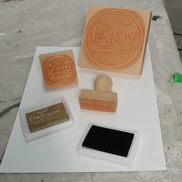 Small or Large Custom Logo Stamp, Custom Large Stamp, Rubber Stamp ...