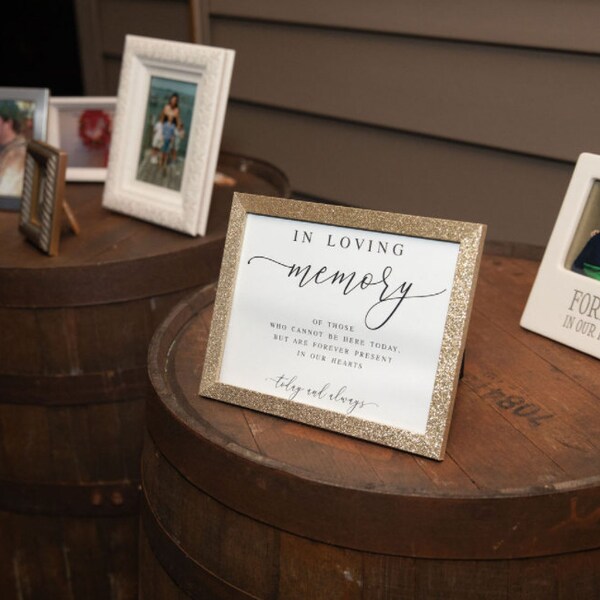 In Loving Memory Sign Editable Memory Sign Template Wedding Remembrance ...