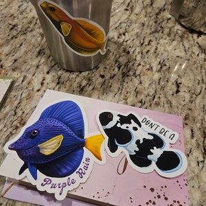 Funny Dogface Puffer Fish Vinyl Sticker - Etsy