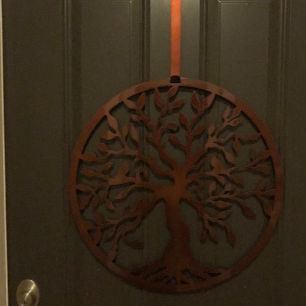 Metal Tree of Life Door Hanger: Customizable Family Tree Art - Etsy