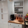Under Cabinet Wood Plate Dish Rack Cabinet Shelf Kitchen Plates ...