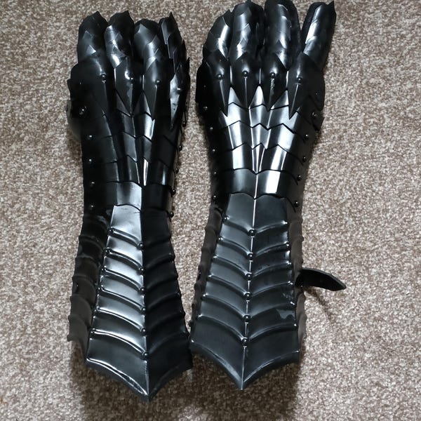 Medieval Blueing Steel Scale Aventail Armor Corset Necklace Halloween ...