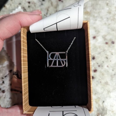 Jennifer Name Necklace Unique Design Name Logo Necklace Name Necklace ...