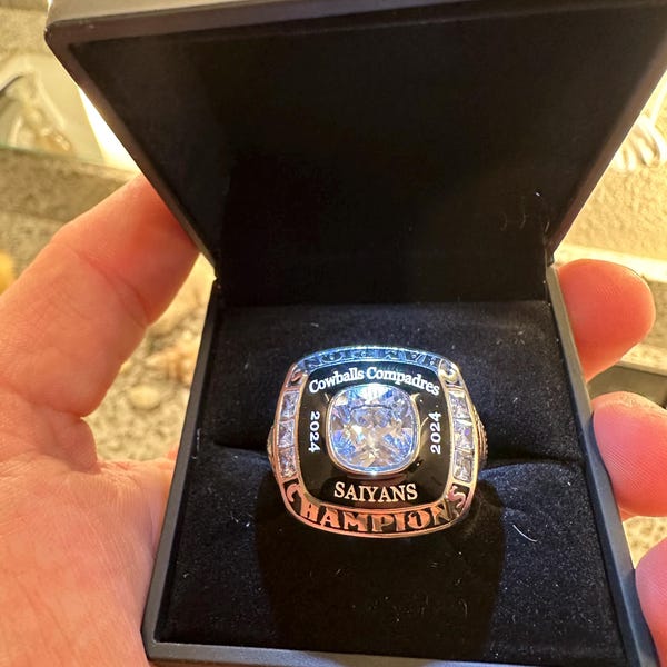 Custom Text and Color Championship Ring - Football, Baseball ...