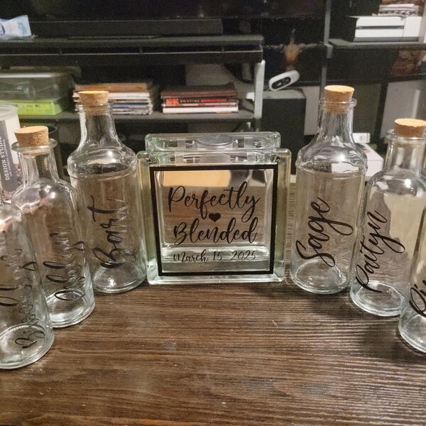 Sand Ceremony Pouring Bottles Only / Blended Family Sand Unity Glass ...